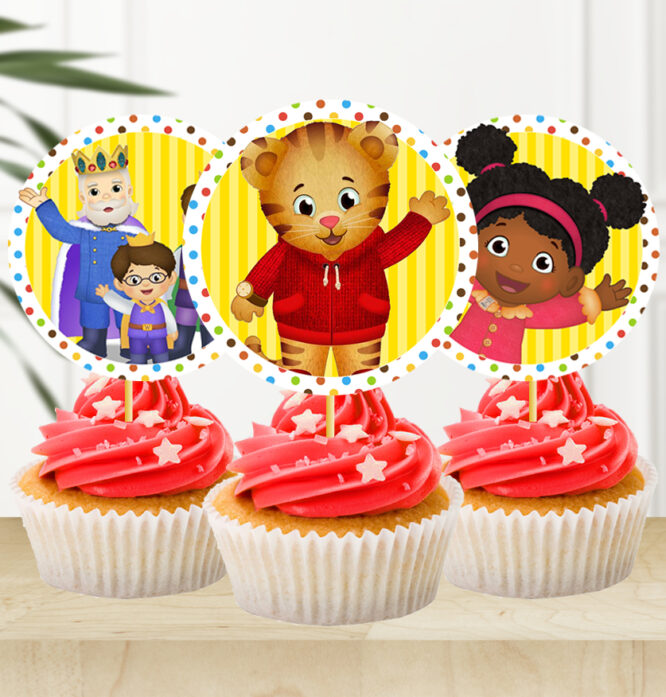 Daniel Tiger Cupcake Toppers – Printable Party Decorations for Kids ...