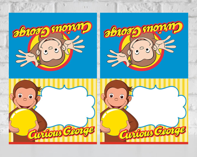 Curious George Food Tent Cards – Printable Party Labels for Kids ...