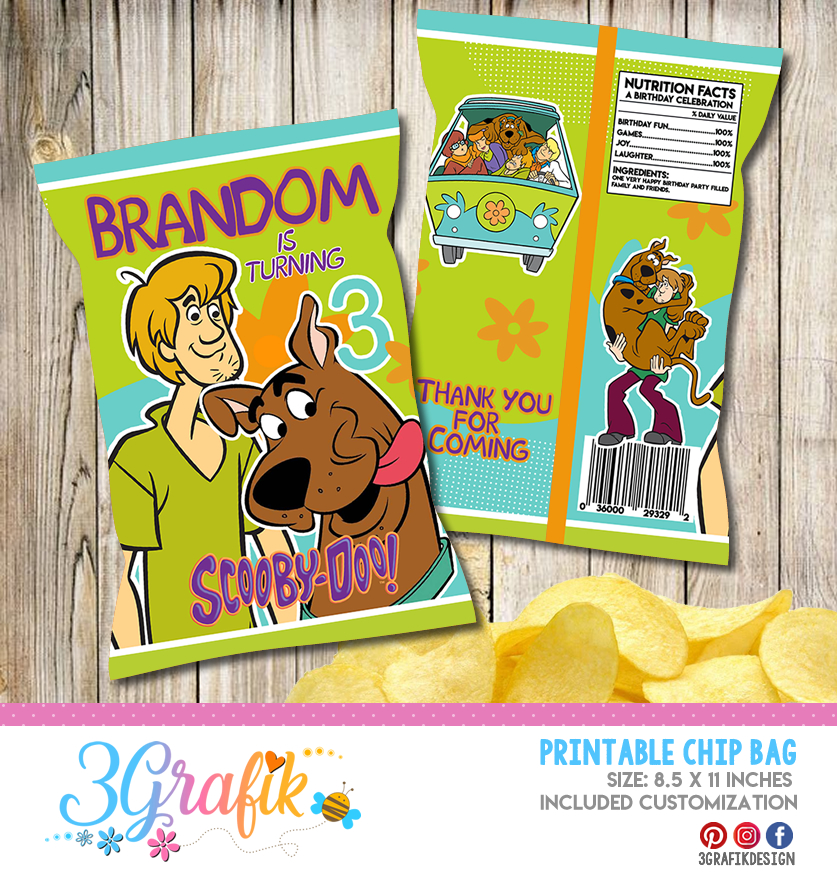 Scooby Doo Chip Bags | Bolsas de Chip Scooby Doo