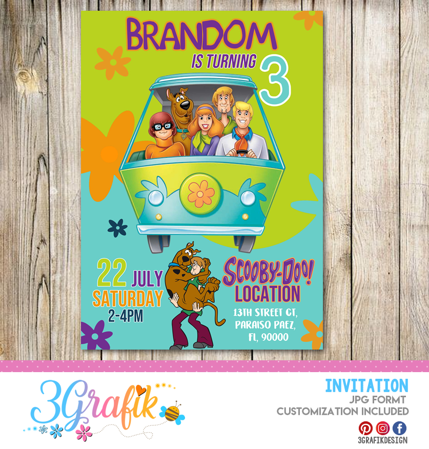 Scooby Doo Invitation | Scooby Doo Invitation printable