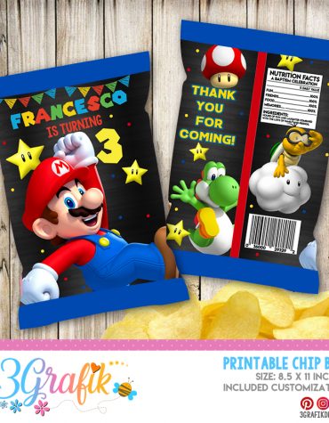 Super Mario Bros Chip Bag – 3Grafik | Printable products for yours ...